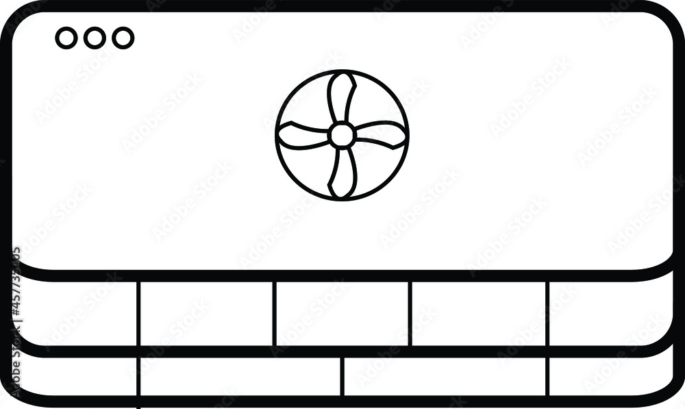 Air Conditioner line icon, outline vector sign, linear pictogram ...