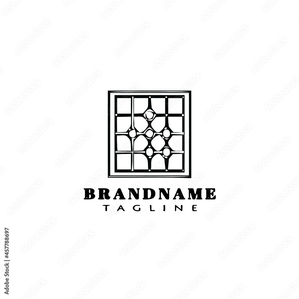board game logo cartoon icon template black isolated vector ...