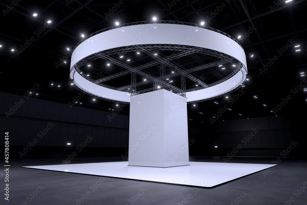 Exhibition stand for mockup and Corporate identity,Display design.Empty ...