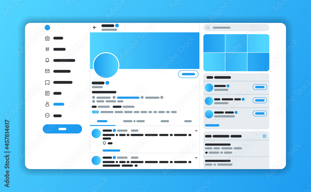 Design concept for website layout and user interface development. Mock ...
