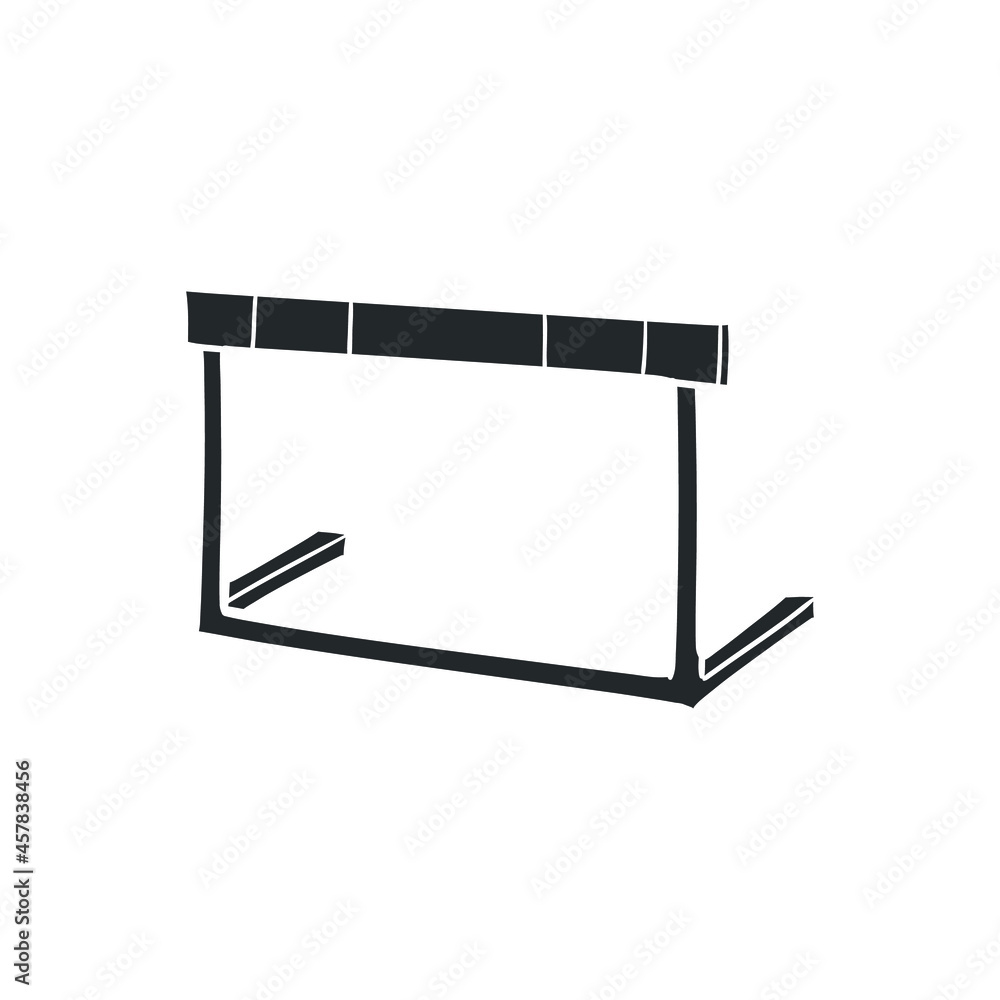 Hurdling Icon Silhouette Illustration. Jump Sport Vector Graphic ...