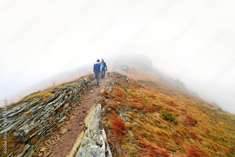 Bukowe Berdo, autumn weather in Bieszczady, Bieszczady mountains Stock ...