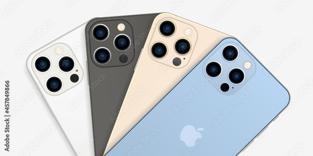 Apple iPhone 13 Pro, Apple iPhone 13 Pro Max. Smart phone. Different ...