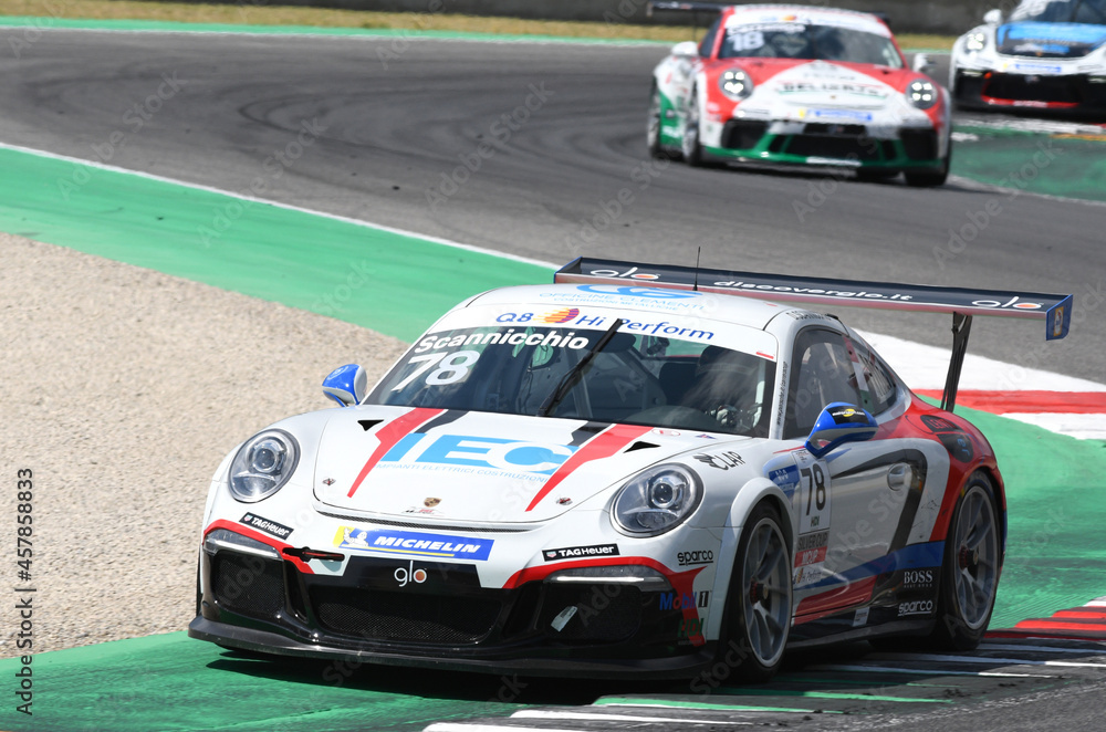 Mugello Circuit, Italy - 2 July 2021 Porsche 911 in action at Mugello ...