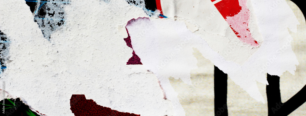 Old posters ripped torn creased crumpled paper grunge textures ...