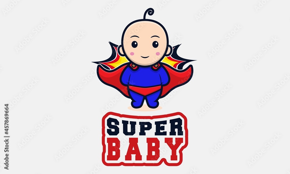 super baby Stock Vector | Adobe Stock