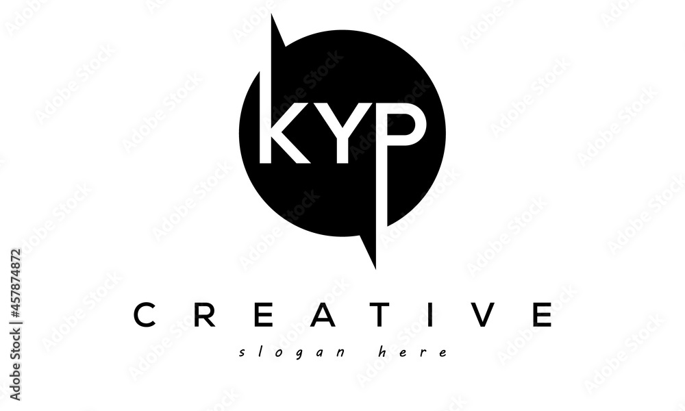 KYP creative circle letters logo design victor Stock Vector | Adobe Stock