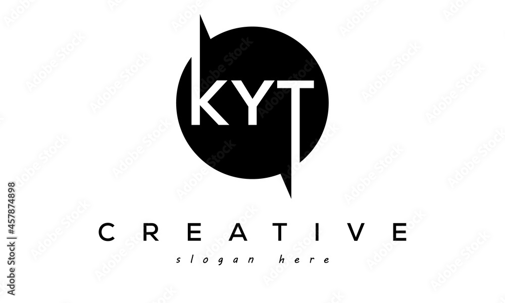 KYT creative circle letters logo design victor Stock Vector | Adobe Stock