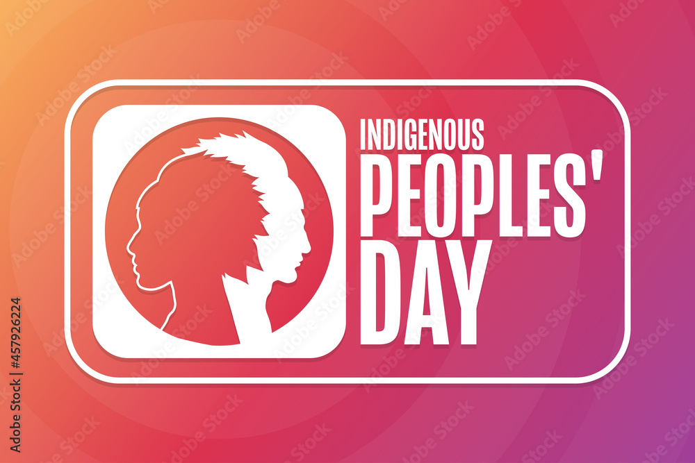 Indigenous Peoples' Day. Holiday concept. Template for background ...
