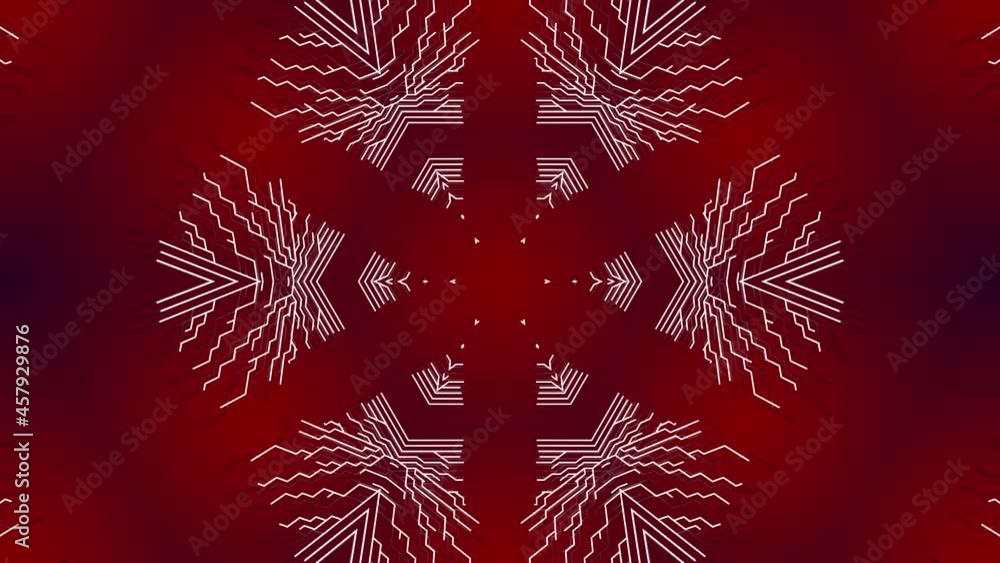 4k abstract white wireframe on dark red bg. Building solution by ...