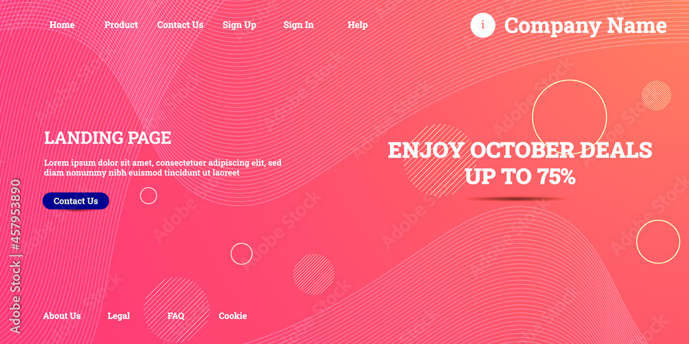 Editable abstract website background with attractive pink gradient mesh ...