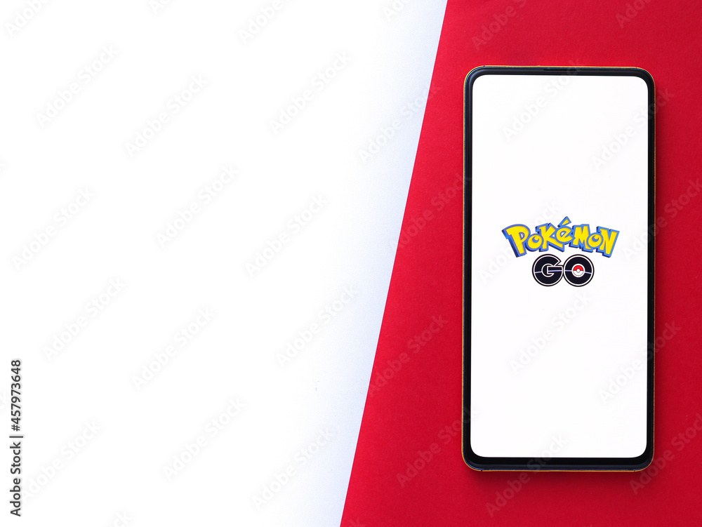 Assam, india - October 11, 2020 : Pokemon go logo on phone screen stock ...