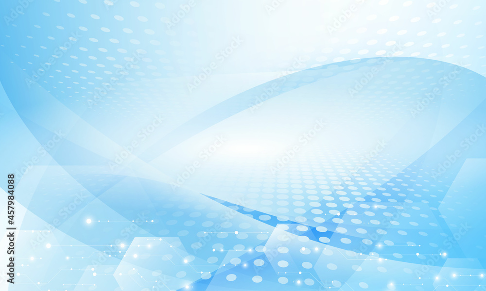 Abstract blue background poster with dynamic. technology network Vector ...