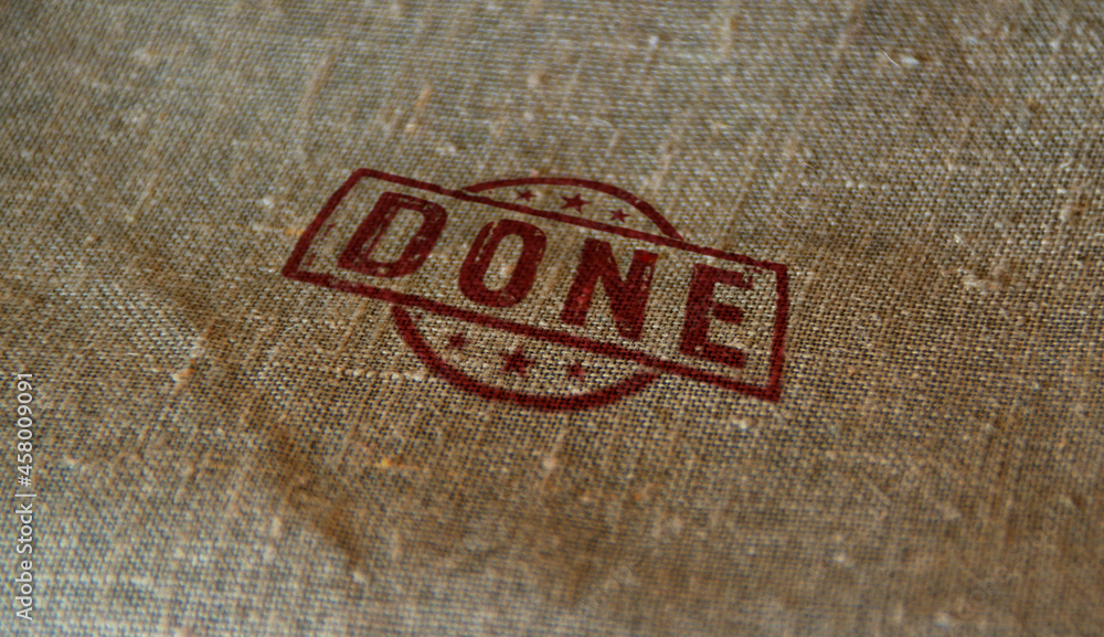 Done stamp and stamping Stock Photo | Adobe Stock