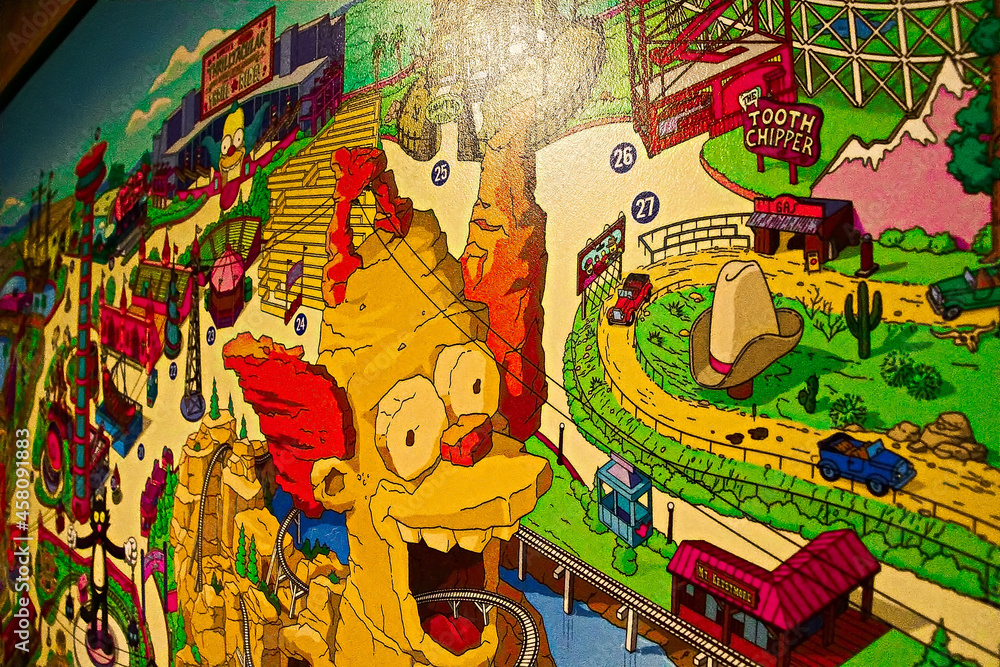 Zdjęcie Stock: Los Angeles.CA/USA - Oct 29,2018 : "Krustyland The ...