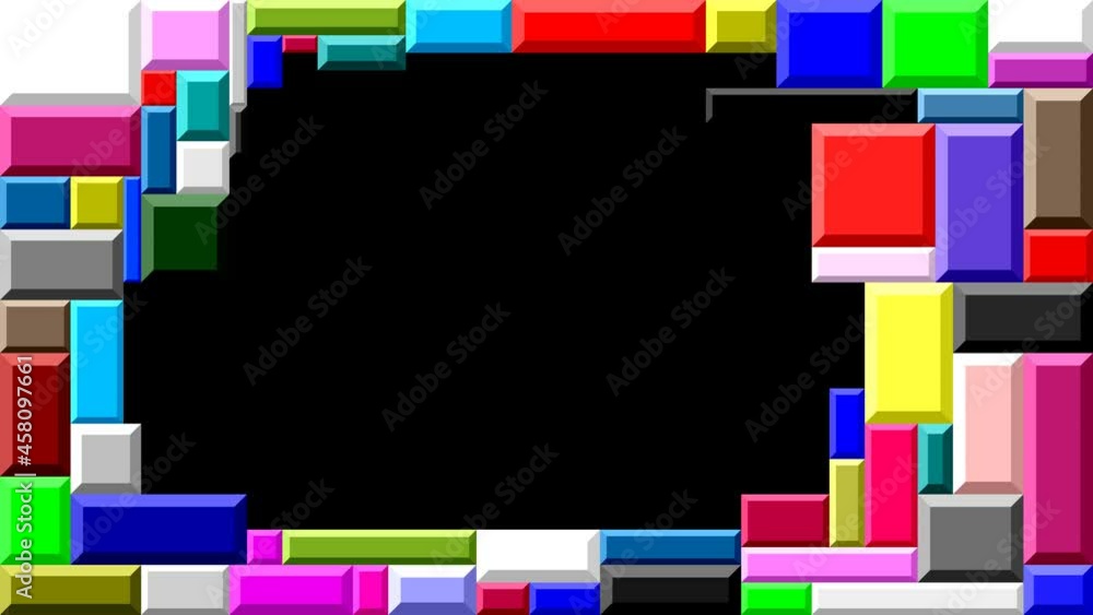 Abstract Video Background. Animated colored blocks fills the frame.PNG ...