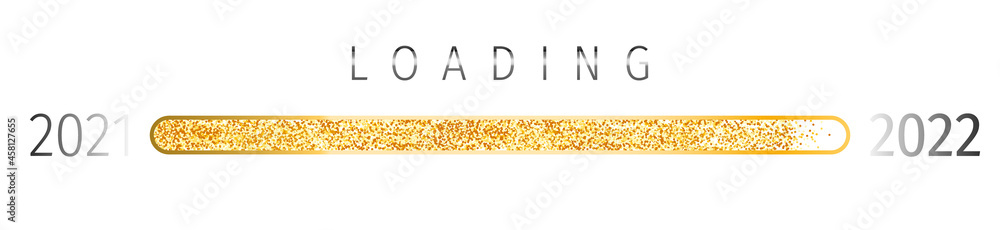 Loading 2022 (Ladebalken 2022) Vector Illustration Concept - Loading ...