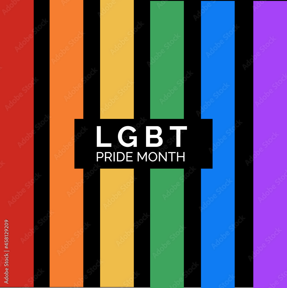 LGBT LGBTQ+ Pride Hearts and Slogans Social Media Post Template. Love ...