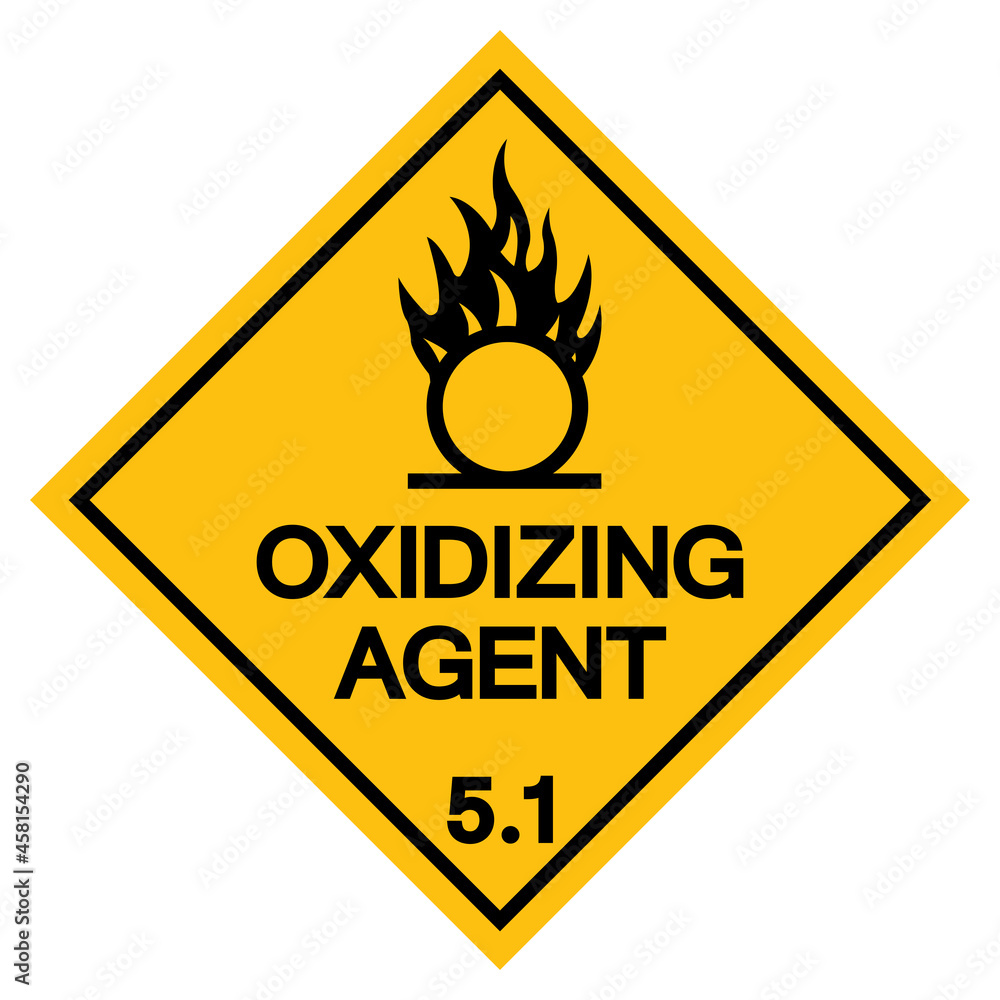 Oxidizing Agent Symbol Sign, Vector Illustration, Isolate On White ...