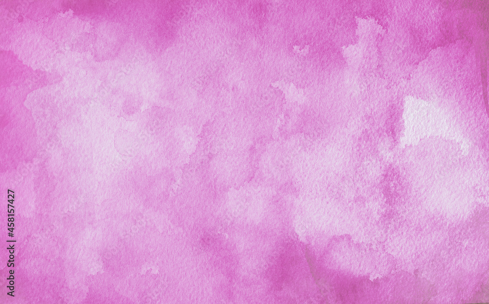 ภาพประกอบสต็อก Pink watercolor background texture, blotches of ...
