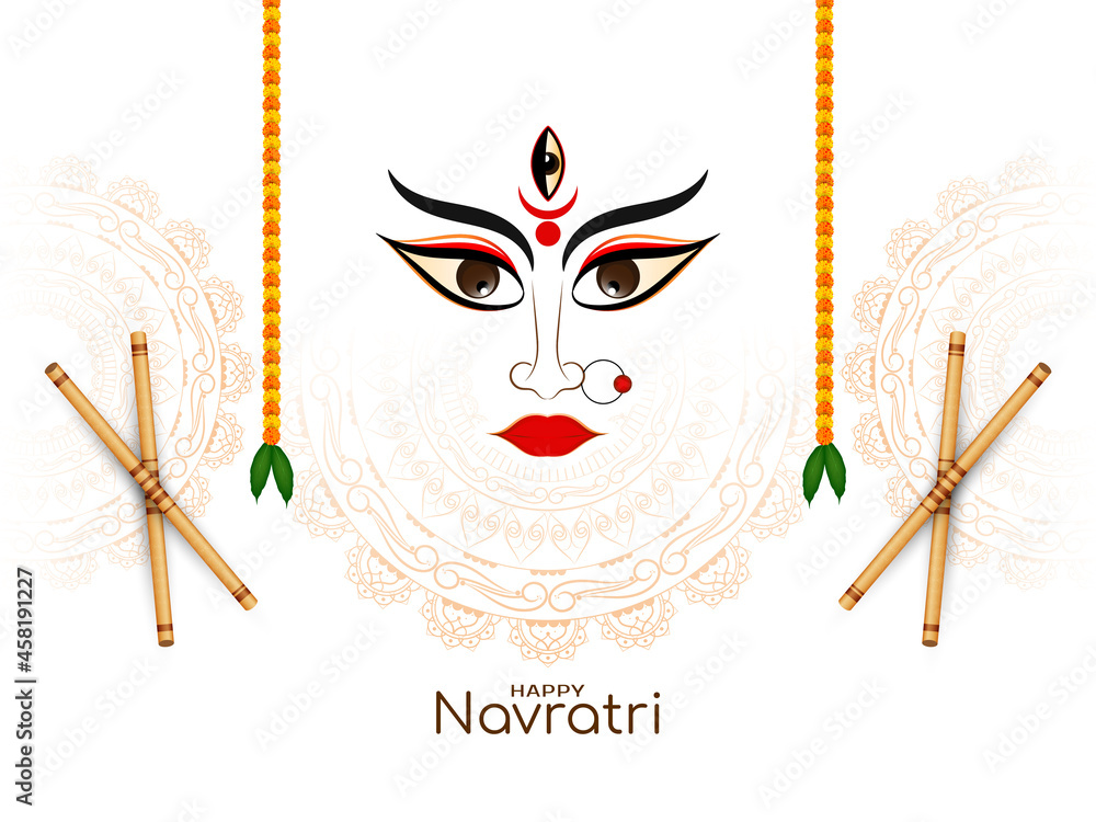 Happy navratri festival celebration elegant background Stock Vector ...