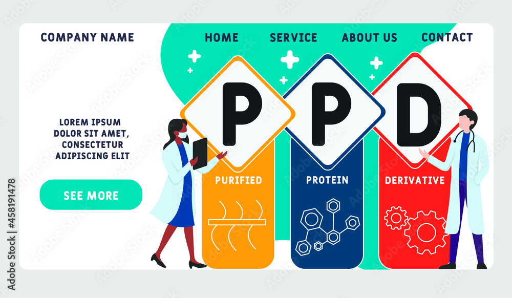 Vector website design template . PPD - Purified Protein Derivative ...