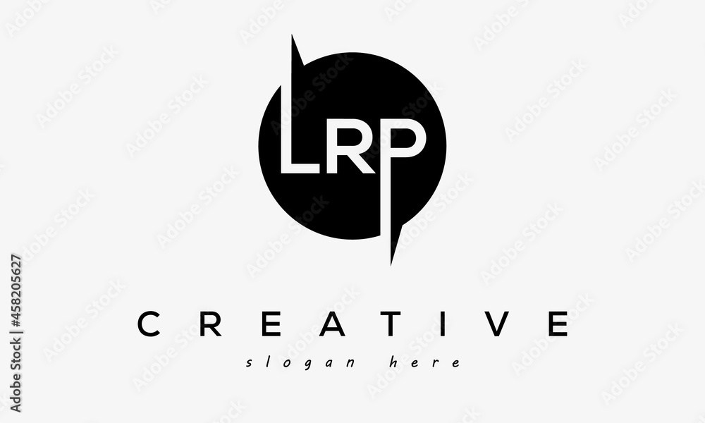 LRP creative circle letters logo design victor Stock Vector | Adobe Stock
