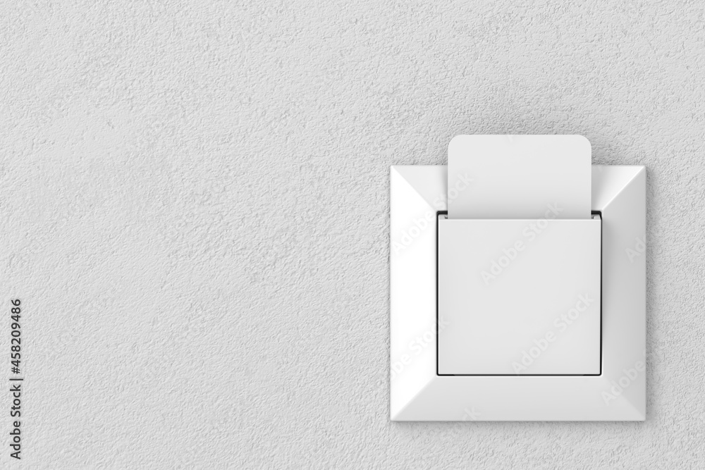 Key card reader on the wall in the hotel room Stock Illustration ...