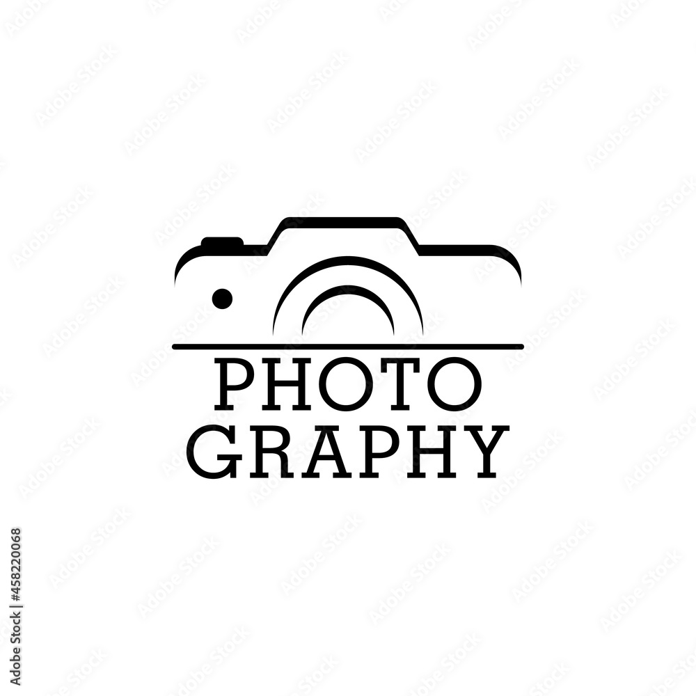 Simple camera logo. Photography icon vector template. Isolated clipart ...