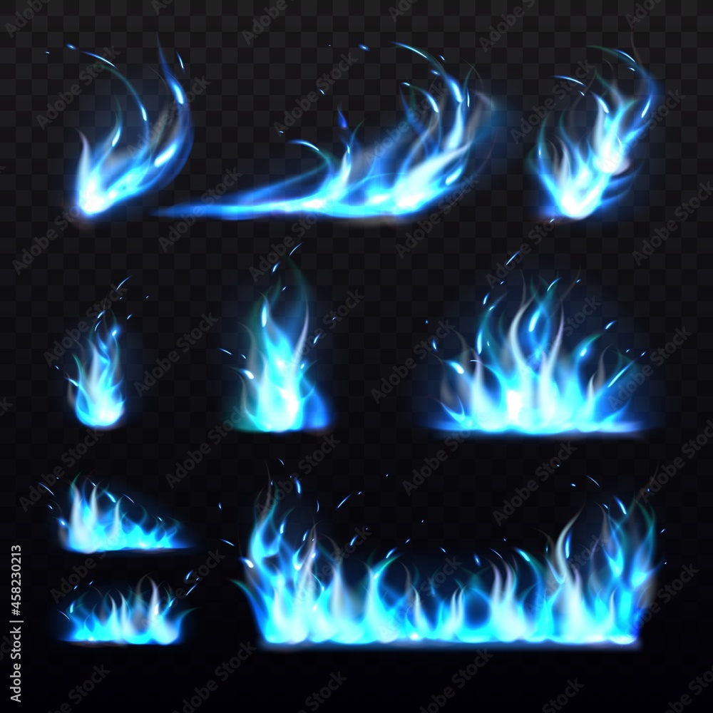Blue Fire Effect