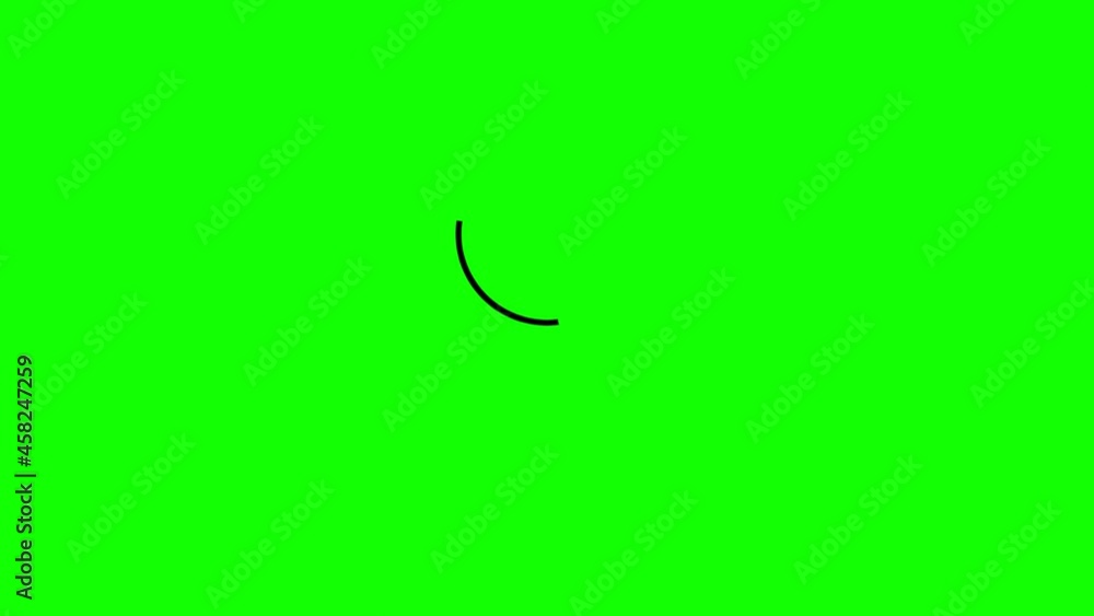Lollipop line icon animation on the green screen background.4K video ...