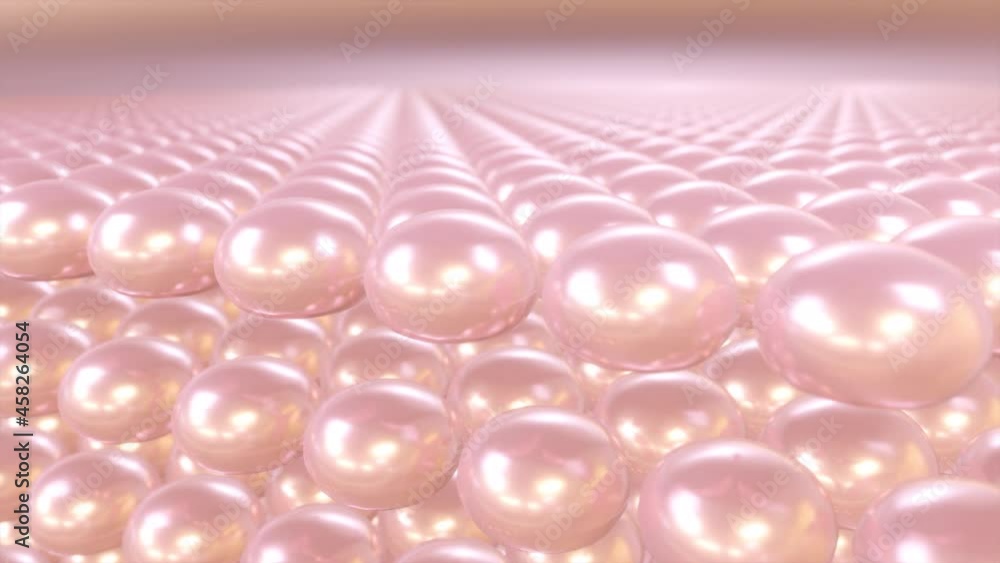 3D Animation serum through the skin layer and reduce up saggy skin of ...