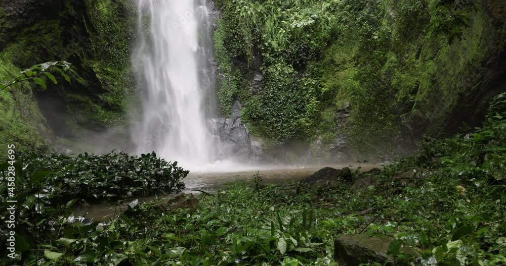 Tagbo Falls tropical pool Volta rainforest Ghana Africa. Waterfall ...