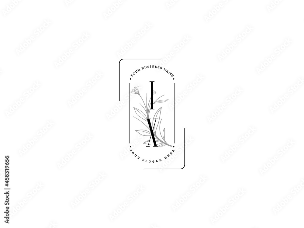 initial letter IX logo, Letter ix i x logo design vector illustration ...