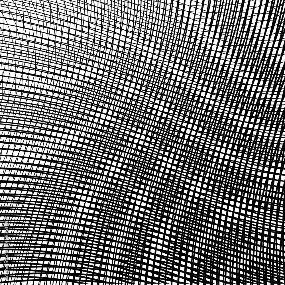 Abstract black and white mesh background with crossed stripes texture ...