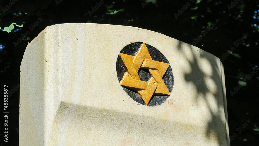 Jewish monument to Holocaust victims who died in World War II Stock ...