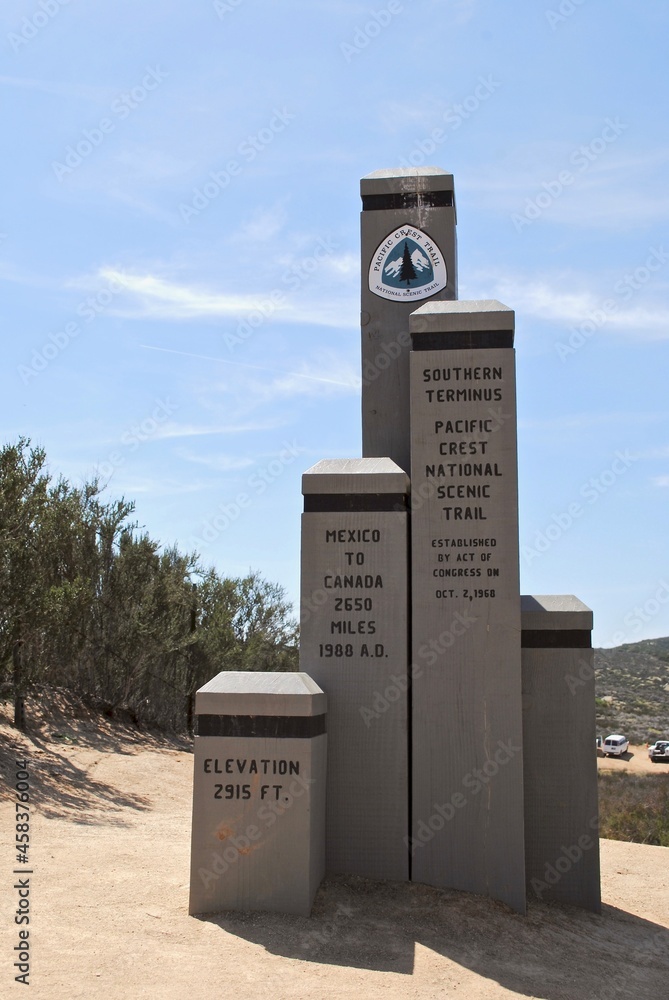 Campo, California: Southern Terminus of the Pacific Crest Trail at the ...