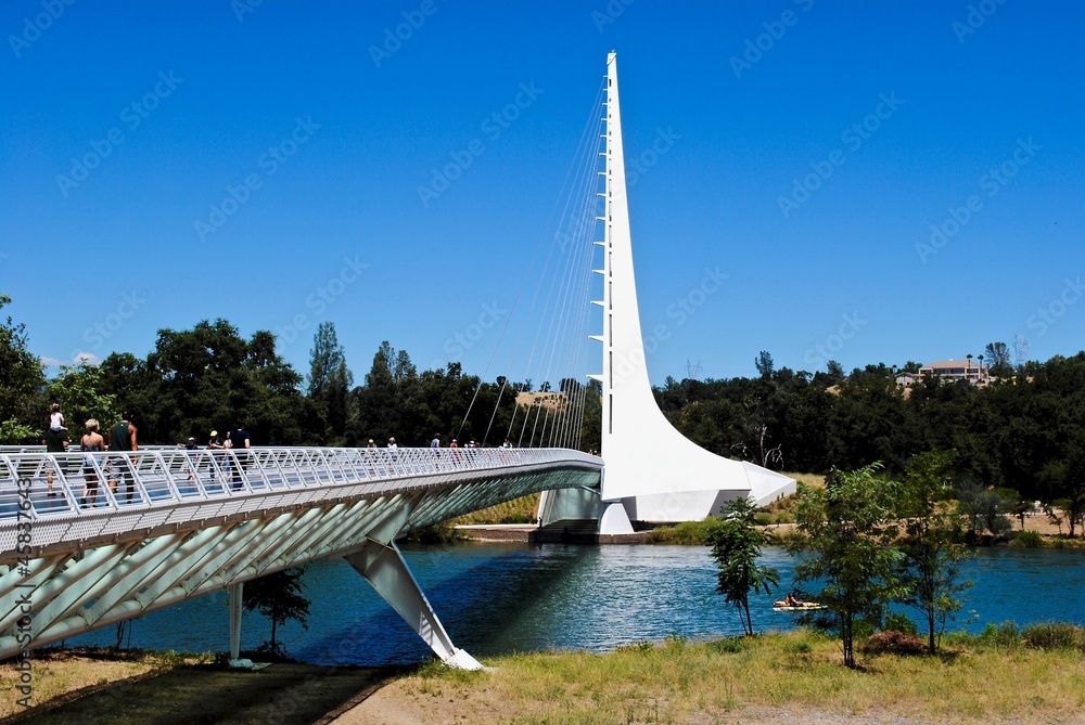 Redding, California - 2016: The Sundial Bridge (also known as the ...