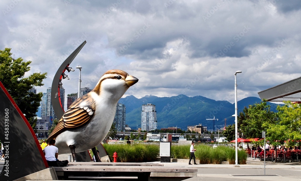 Vancouver, Canada: The Birds comprises a pair of outdoor sculptures ...