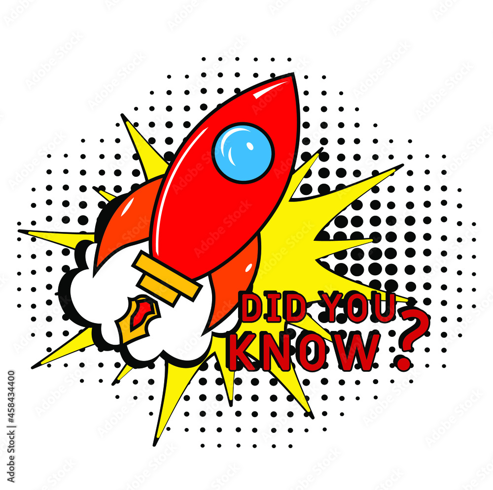 Did you know? text. Comic book explosion with text Did you know ...
