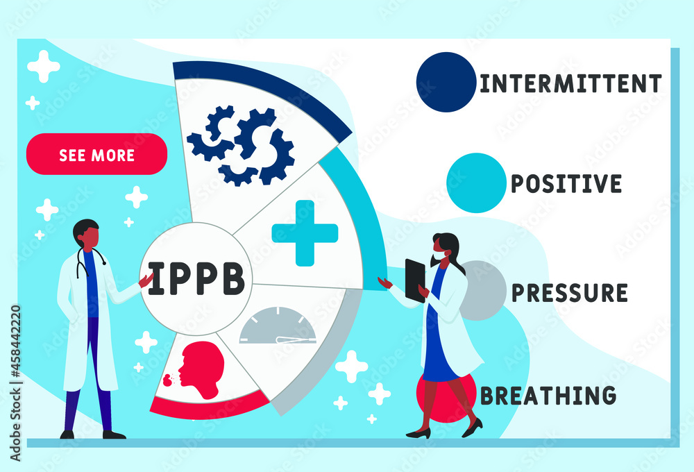 Vector website design template . IPPB - Intermittent Positive Pressure ...