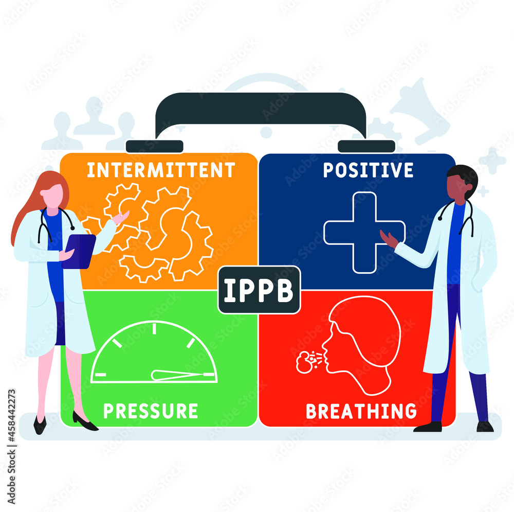 Vektorová grafika „Flat design with people. IPPB - Intermittent ...