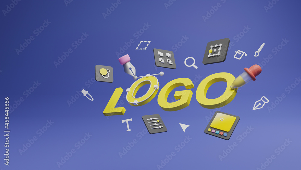 Graphic designer creative creator design logo artwork curve pen tool ...