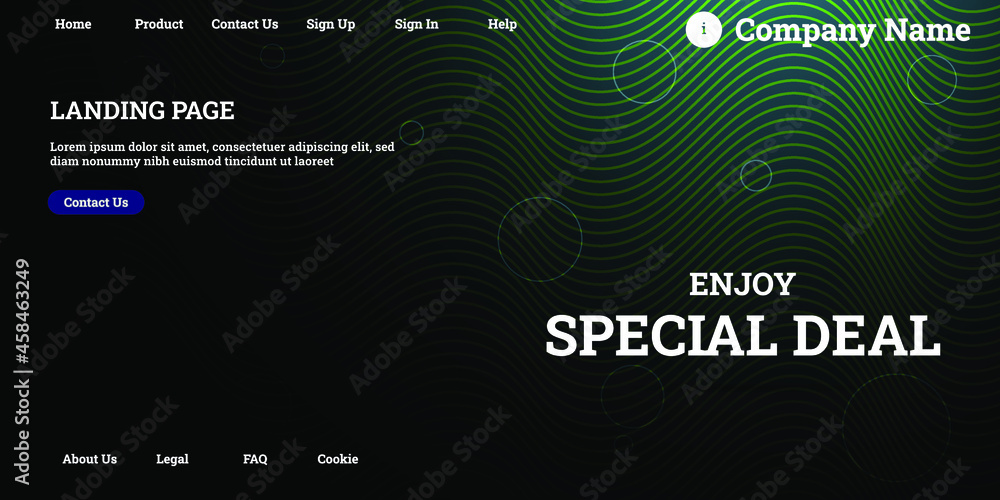 Editable abstract website background with attractive black gradient ...