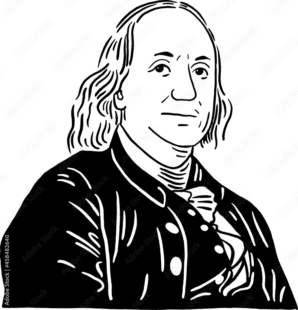 Benjamin Franklin American Founding Father of the United States Hand ...