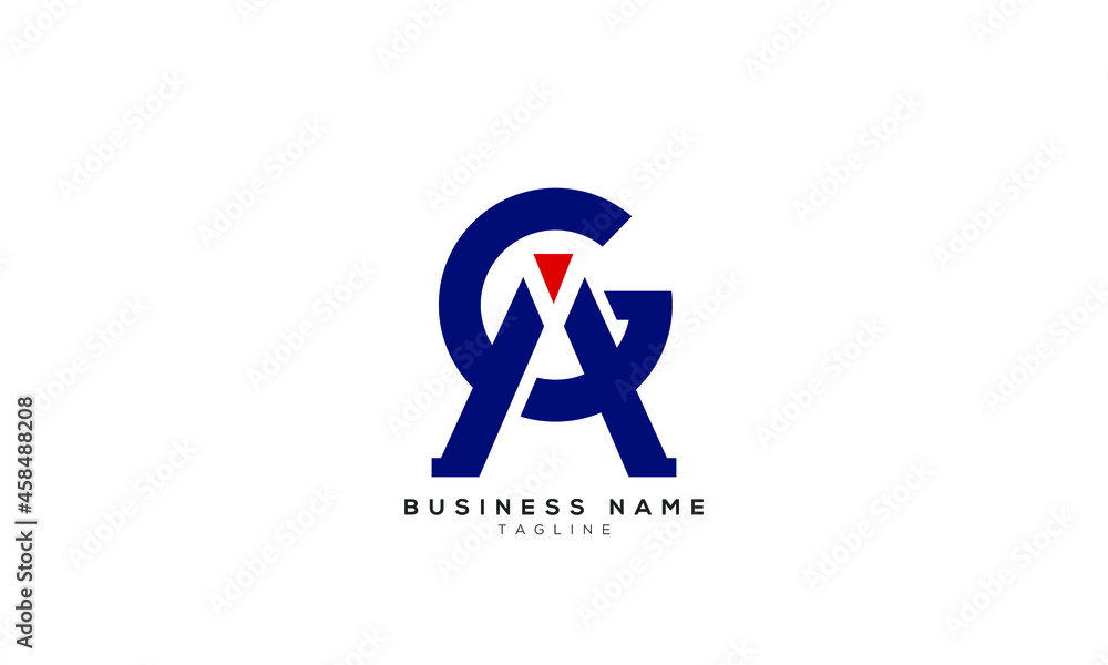 GIA initials monogram letter text alphabet logo design Stock Vector ...