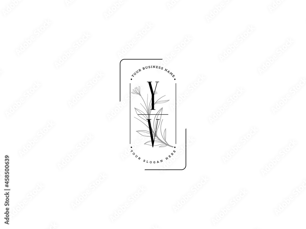 initial letter YV logo, Letter y v y v logo design vector illustration ...
