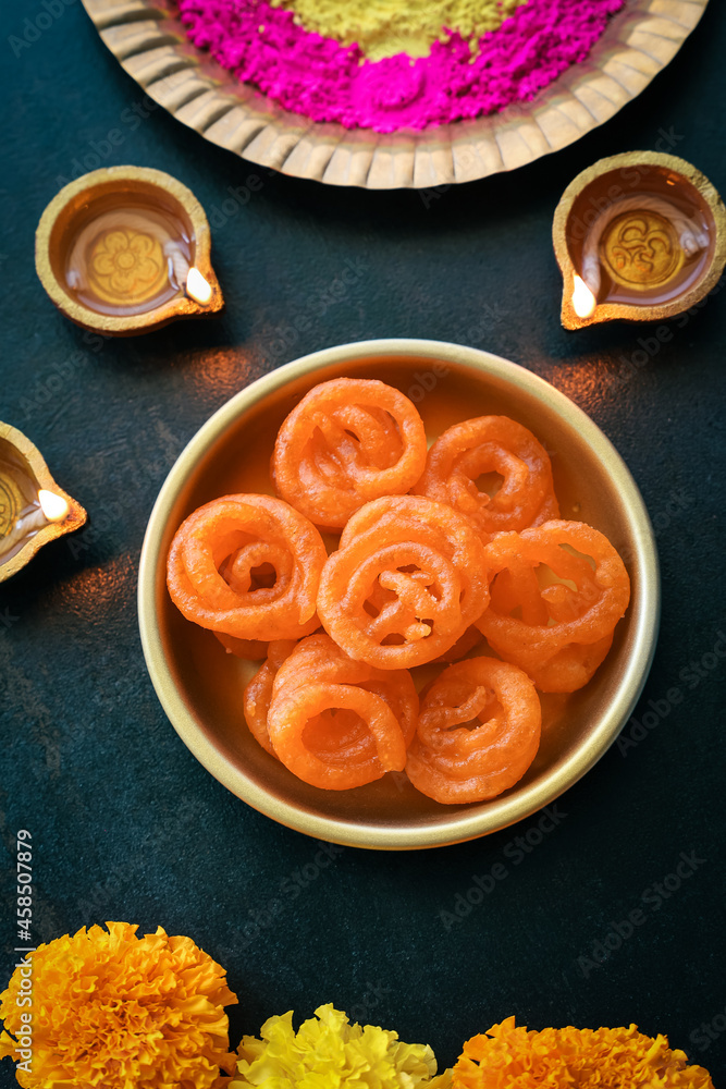 Diwali sweets jalebi Jhangiri Imarti zalabia jndian Sweet dessert ...