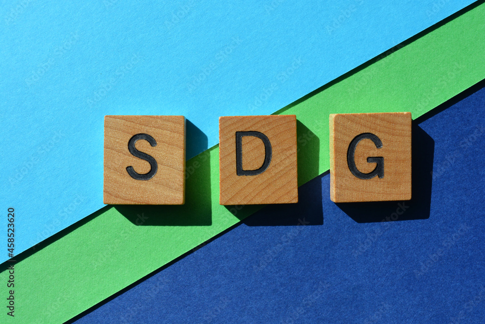 SDG, acronym for Sustainable Development Goals Stock Photo | Adobe Stock