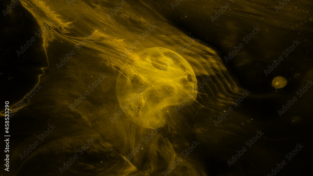 nebula planet animation.3D space scene with nebulas. Flying In Orion ...